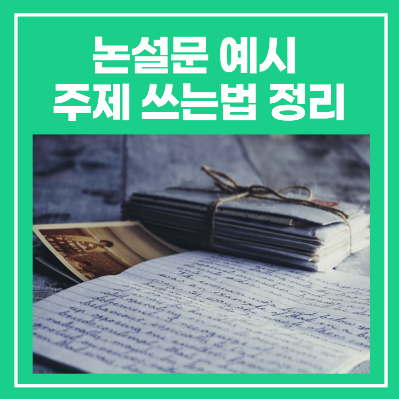 논설문 예시 주제 쓰는법 정리 네이버 블로그